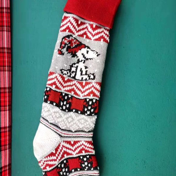 Holiday | Natural Fair Isle Knit Christmas Stockingsnoopy | Poshmark